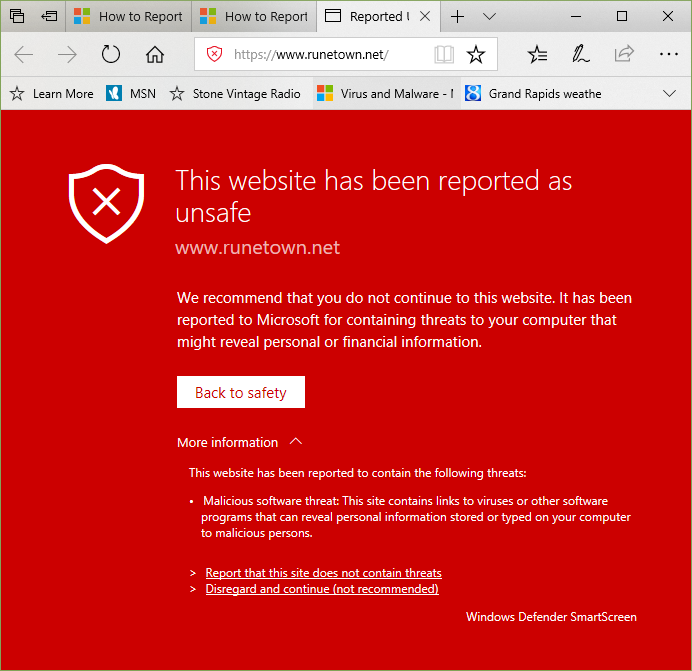 How to Report Windows Defender SmartScreen False Detections ...