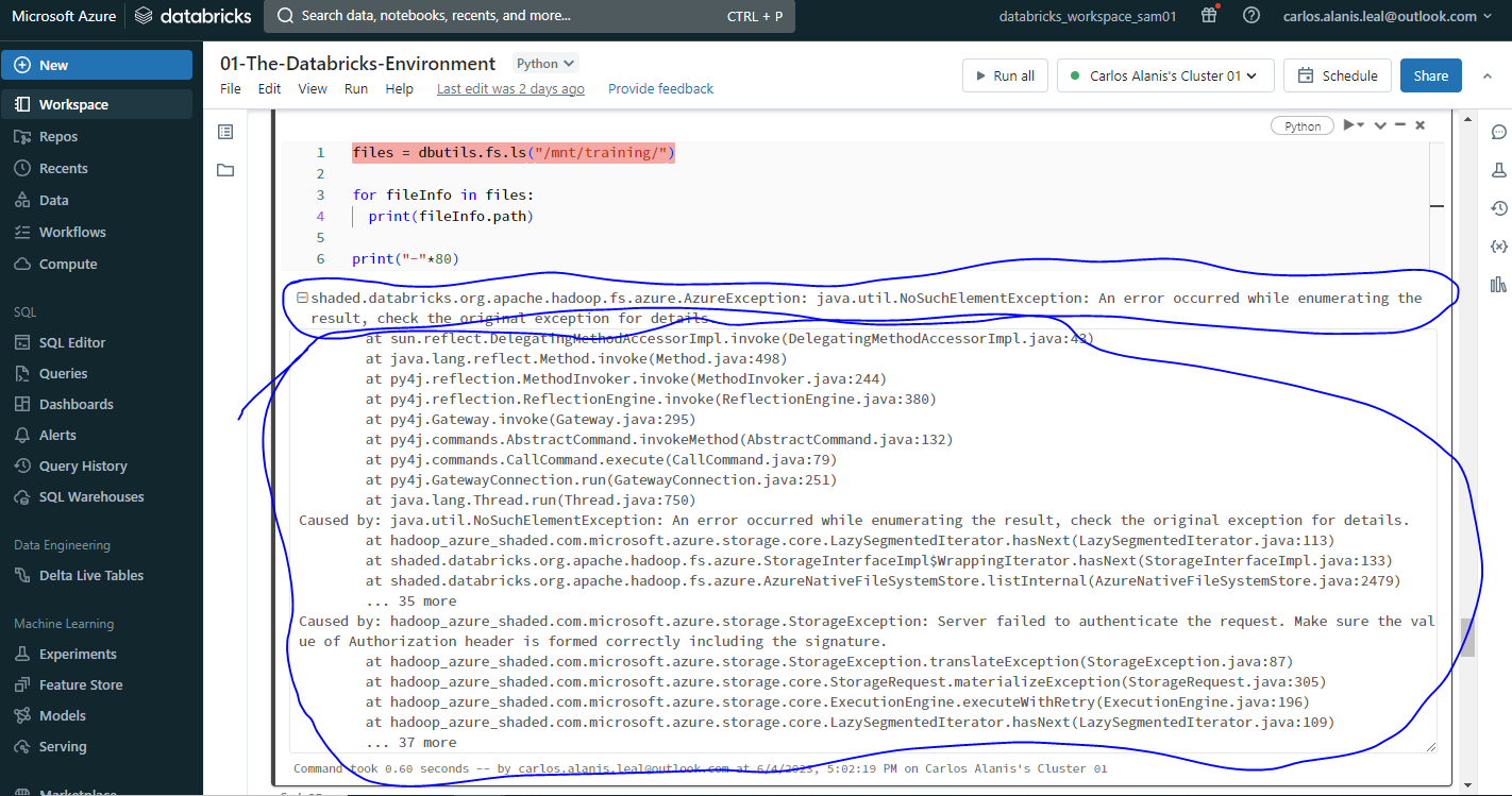 Authentication issue when accessing the Azure Storage account from your ... Authentication issue when accessing the Azure Storage account from your ...