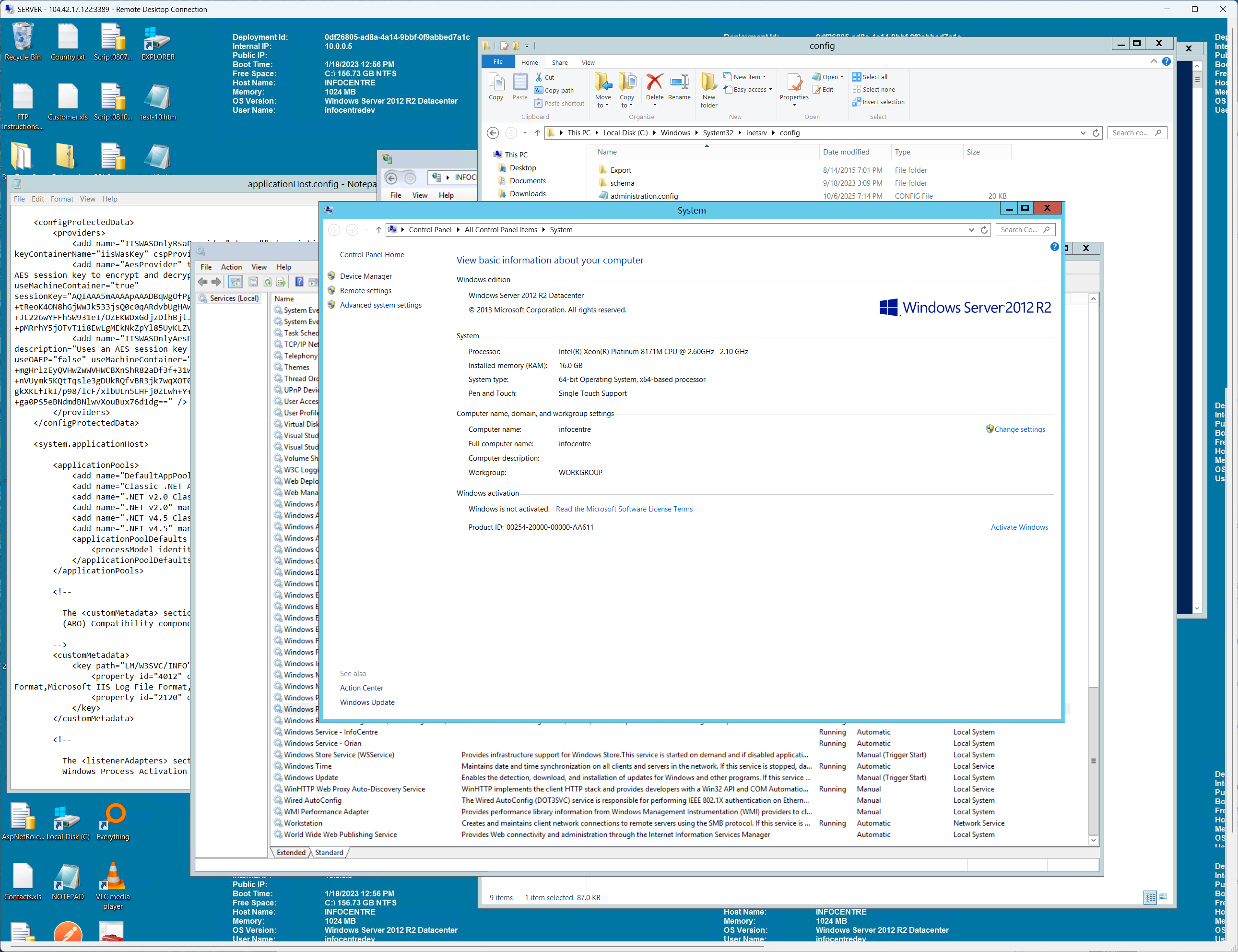 WAS (Windows Process Activation Service): Stopped - will not start - W3SVC (World Wide Web ...
