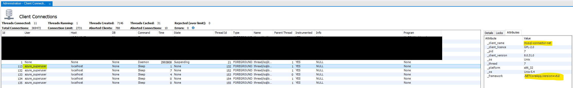 Replace MySql.Data with MySqlConnector in azure_superuser process ... Replace MySql.Data with MySqlConnector in azure_superuser process ...