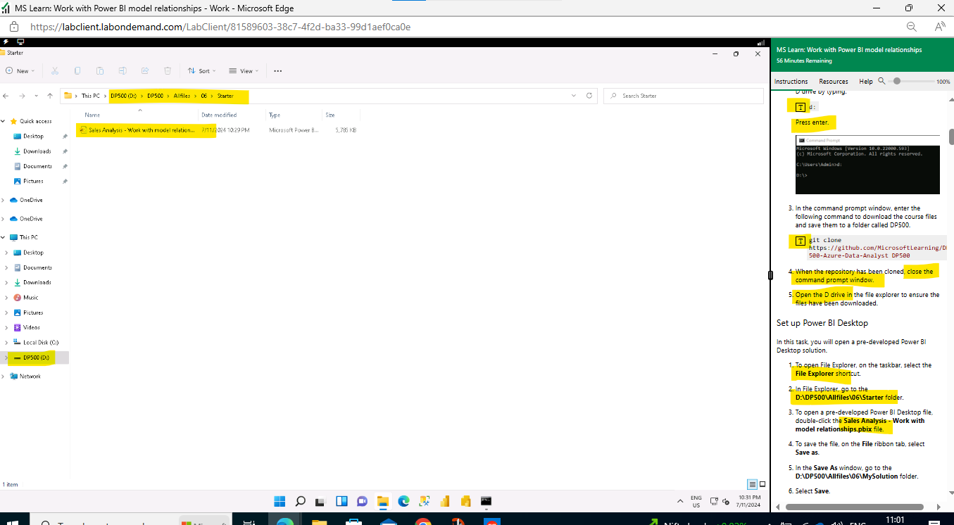 Power BI Data Analyst Learning Path: Work with Power BI model ...