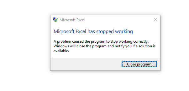Microsoft Excel 2016 crashes on formatting cells - Microsoft Q&A
