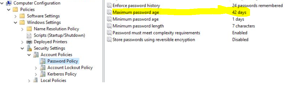 Setting AD password policy age in a hybrid Azure AD / Entra ID domain ...