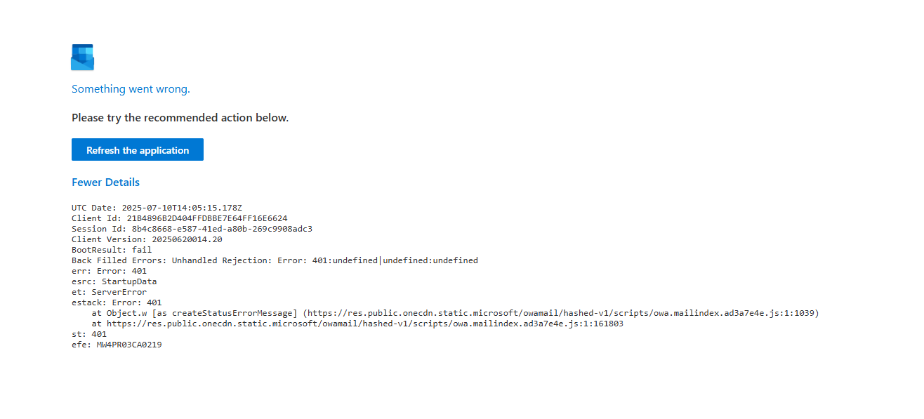 How to login to my hotmail account with error shown below - Microsoft Q&A