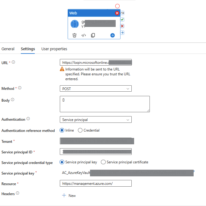 ADF Web Activity Fails to Generate Bearer Token Using Service Principal – Error: AADSTS7000215 ...