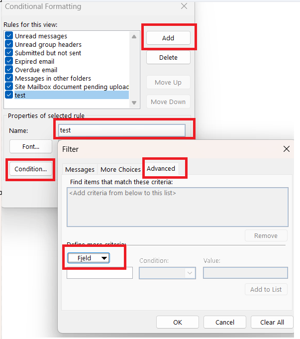 VERY SIMPLE Conditional Formatting for Outlook Calendar Doesn't Work - Meetings That Start ...