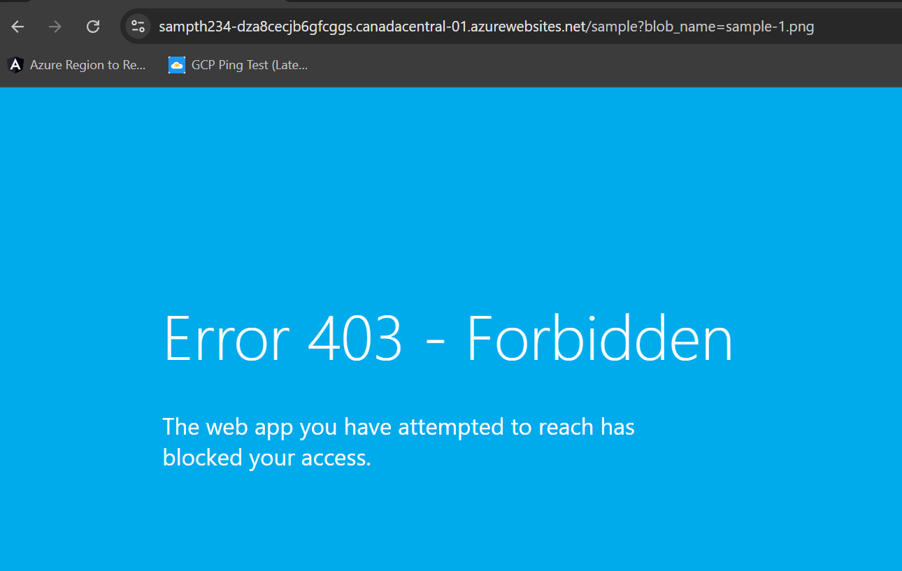 Origin (blob storage) has Allow Blob anonymous access Disabled and Azure Front Door doesn't ...