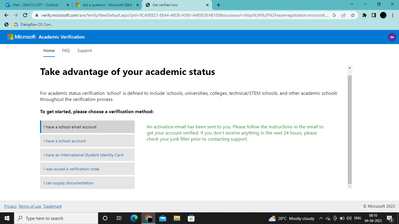 How to get activation mail ? - Microsoft Q&A