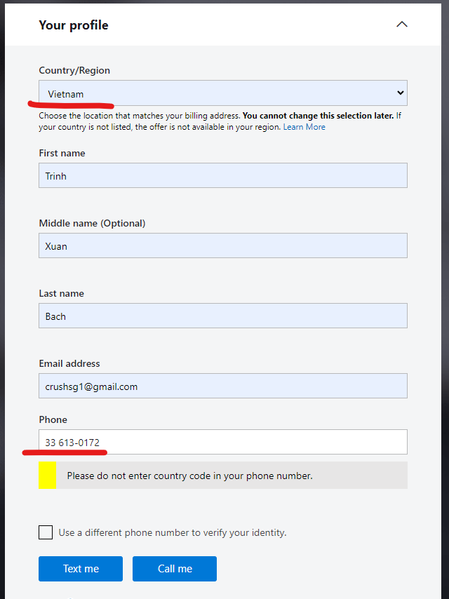Issue we’re unable to validate your phone number - Microsoft Q&A