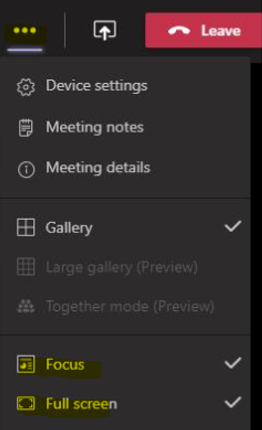 How can I get Teams content to be full screen? - Microsoft Q&A
