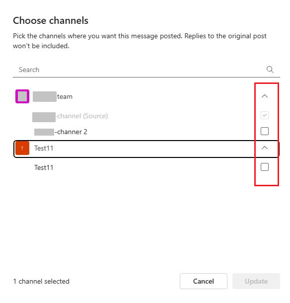 Posting in multiple channels option and student access to uploaded documents in posts ...