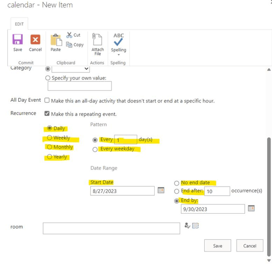 Sharepoint homepage calendar - Microsoft Q&A