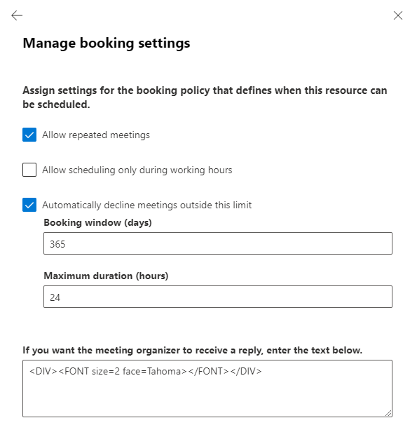 Double bookings allowed on a resource room how do I disabled this? - Microsoft Q&A