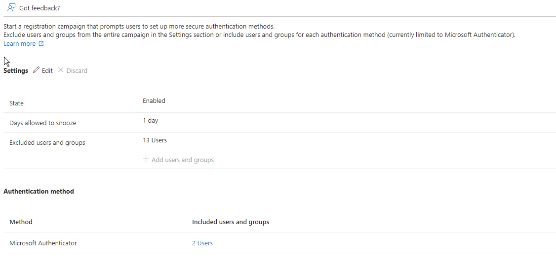 How to enable MFA (mobile authenticator) conditional access on a B2C client for select users ...