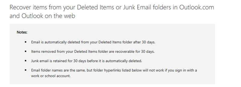 Finding received emails that were deleted - or history of a received ...