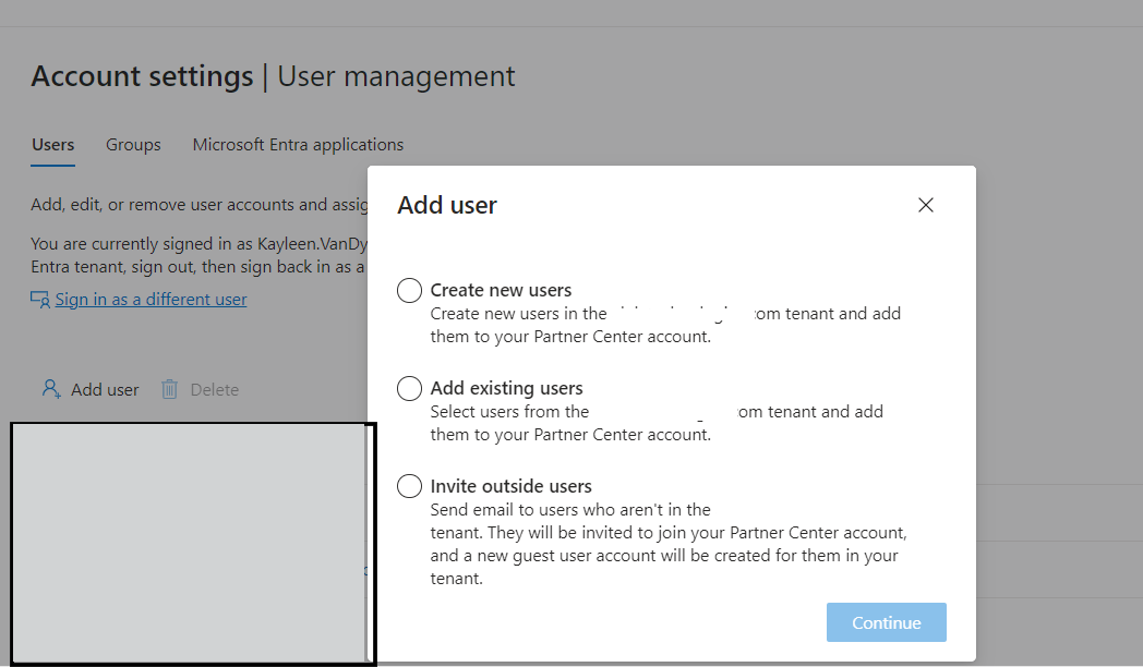 Microsoft Partner Center Security - Microsoft Q&A