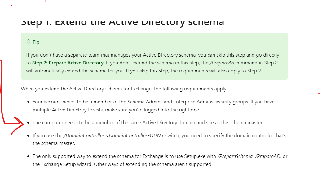 Exchange 2016 cu update when schema master is in different site ...
