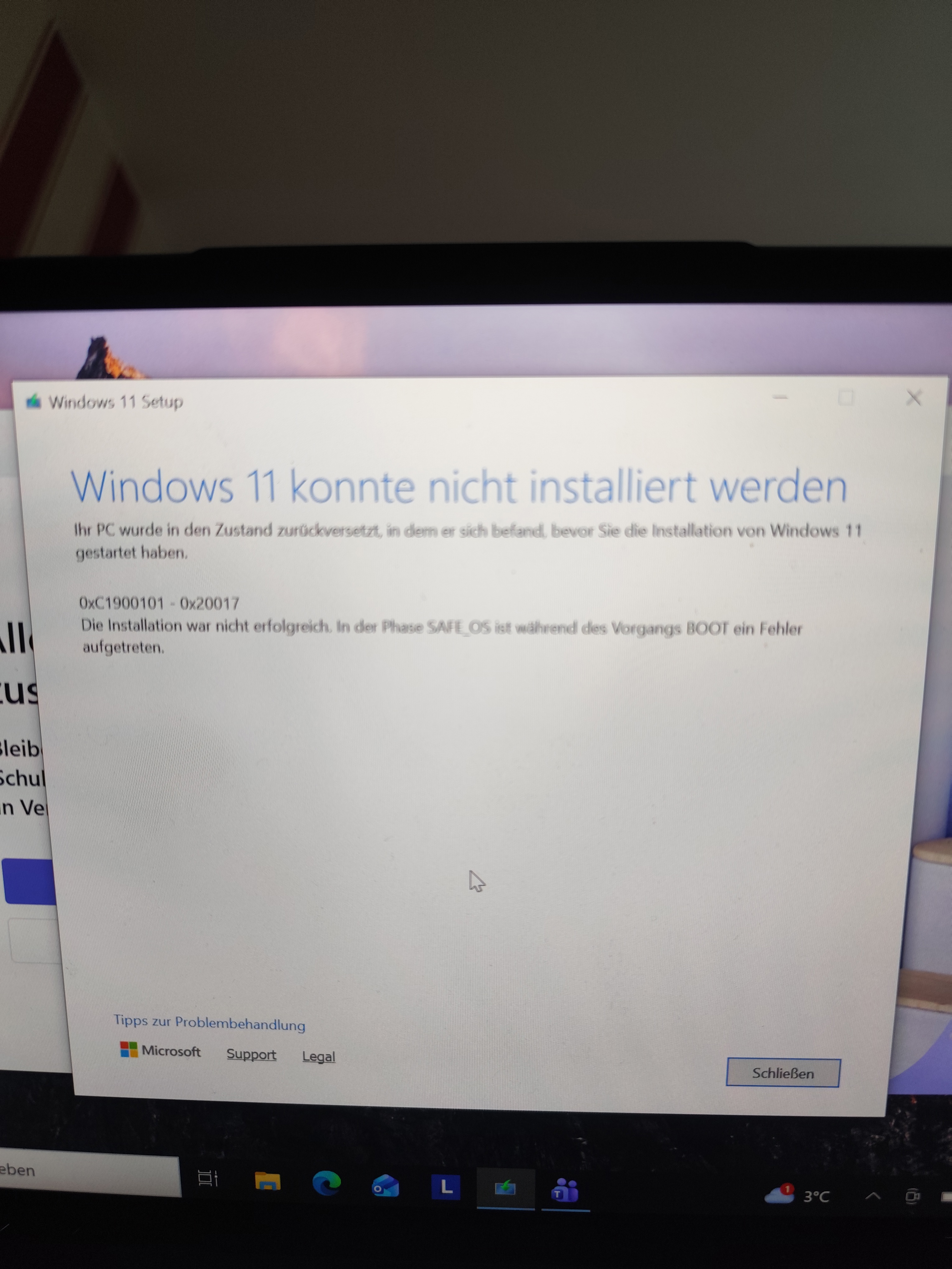 I am trying to install windows 11 for Arm based computers on Lenovo ...