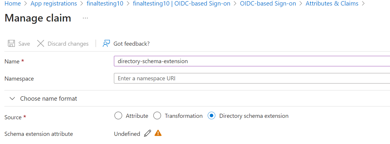 How to automate the claim with source attribute for Enterprise application - Microsoft Q&A