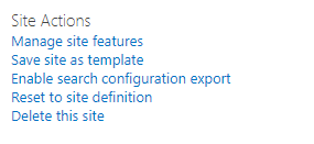 Why the options under "Site Action" showing differently? - Microsoft Q&A