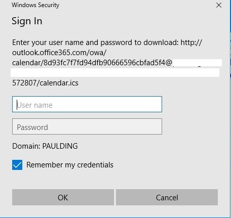 Windows security sign in pop up - Microsoft Q&A
