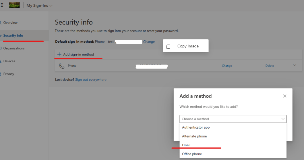 how do i reset the back up email on my account? - Microsoft Q&A