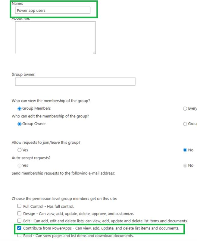 Power Apps Integration with SharePoint – Permission Control Issue - Microsoft Q&A