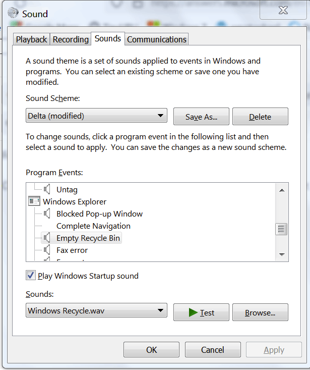 Weird sound when emptying recycle bin - Microsoft Q&A