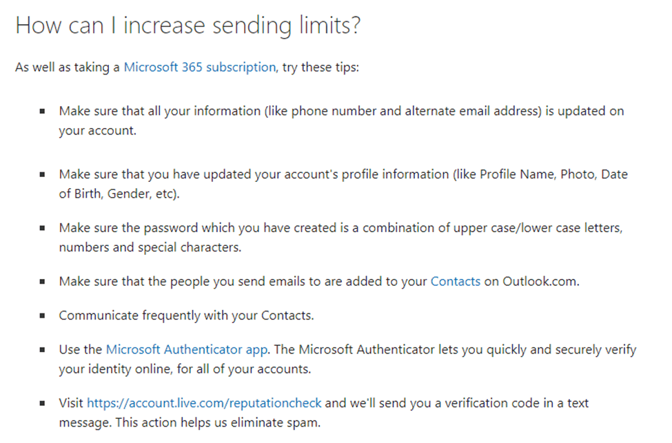 Why am I getting message limit exceeded after sending 20 email messages ...