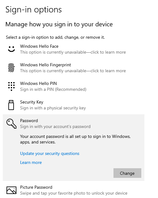 How to reset a forgotten password for sign-in options in Windows ...