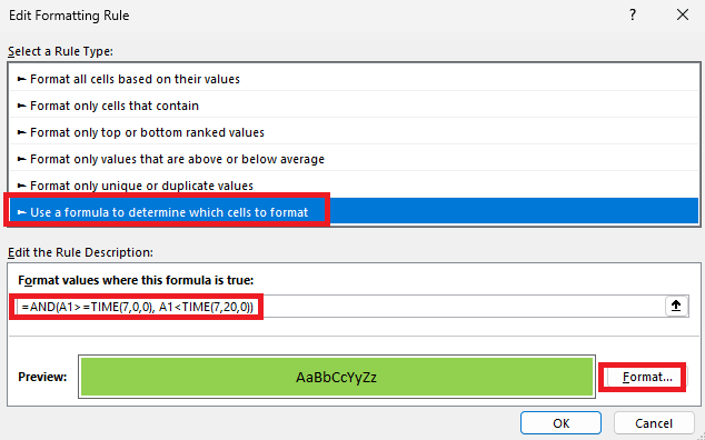How do I change a cells colour gradient based on a set time - Microsoft Q&A