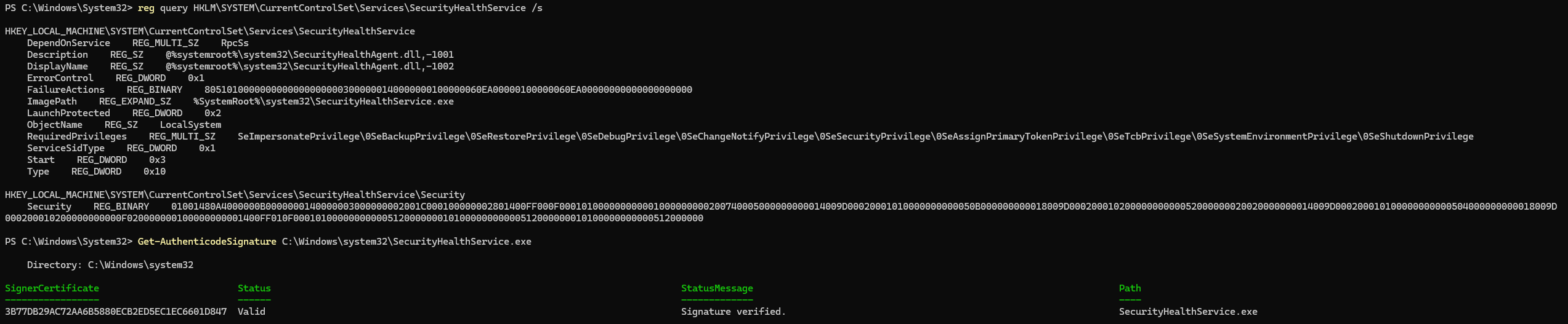 Corrupted SecurityHealth prevent accessing defender UI - Microsoft Q&A