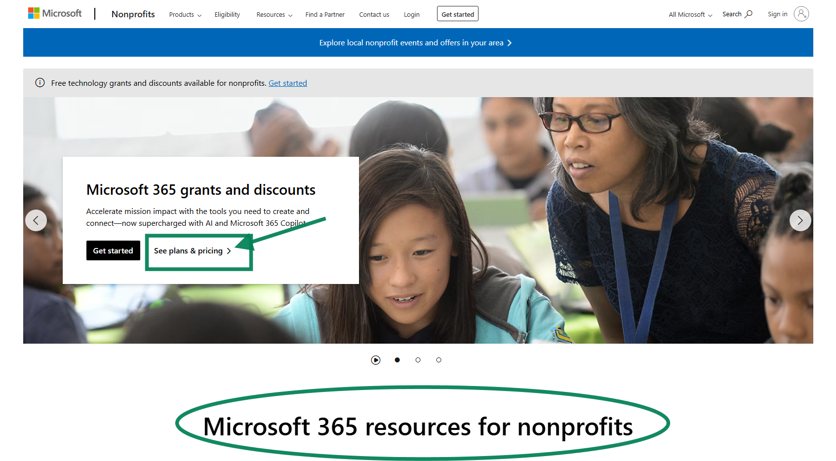 How to apply for 365 for nonprofits if we don't have a web site ...