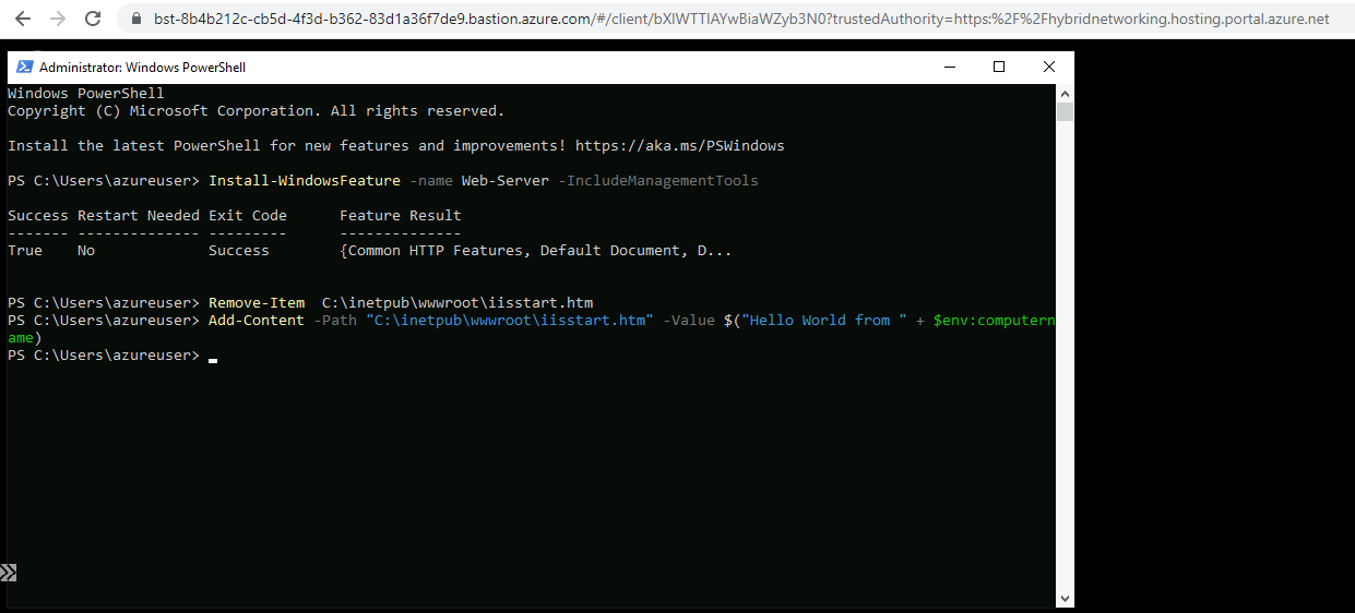Unable to access IIS behind Basic Load Balancer - Microsoft Q&A