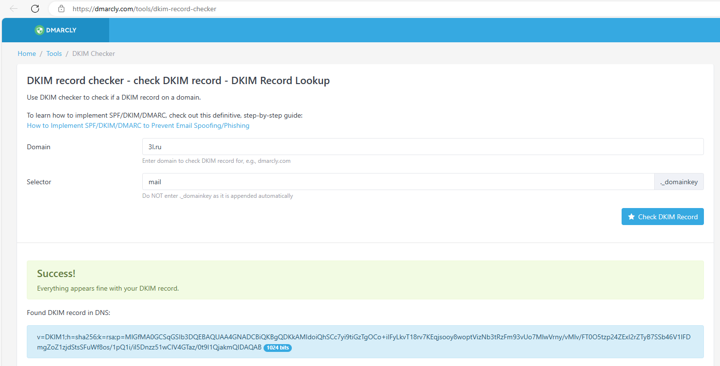 DKIM problem - Microsoft Q&A