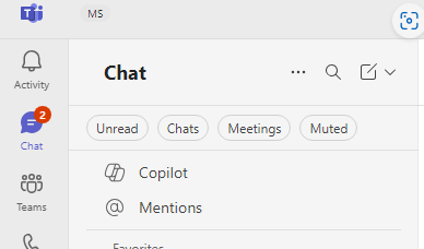 Unable to use the new Teams Chat and Channels option - Microsoft Q&A