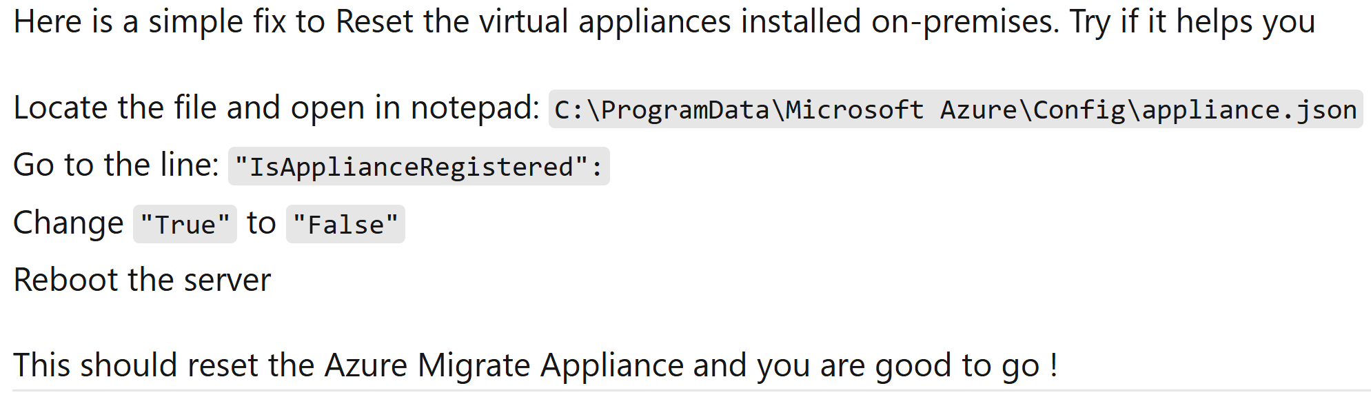 Azure Migrate Appliance Does Not Display In Portal Microsoft Qanda