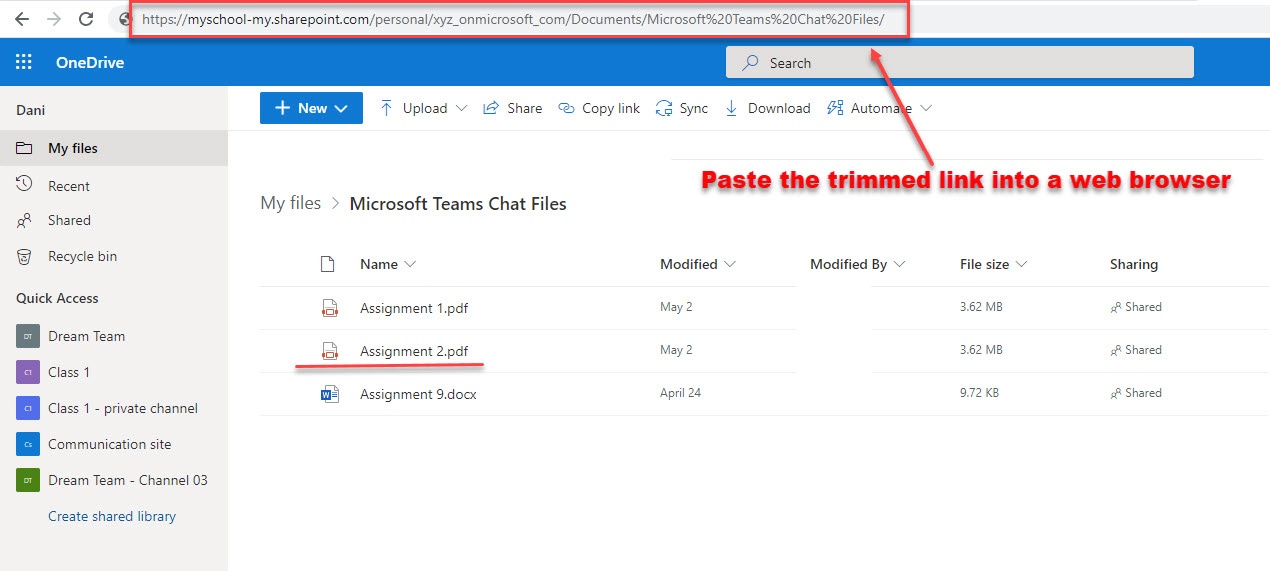 Teams chat file tab - Microsoft Q&A