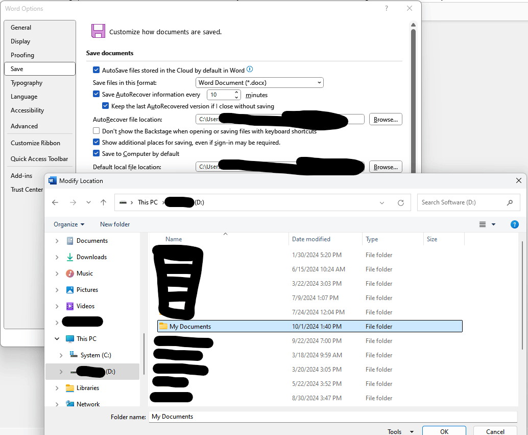 Change Office Browse Save Default Location - Microsoft Q&A