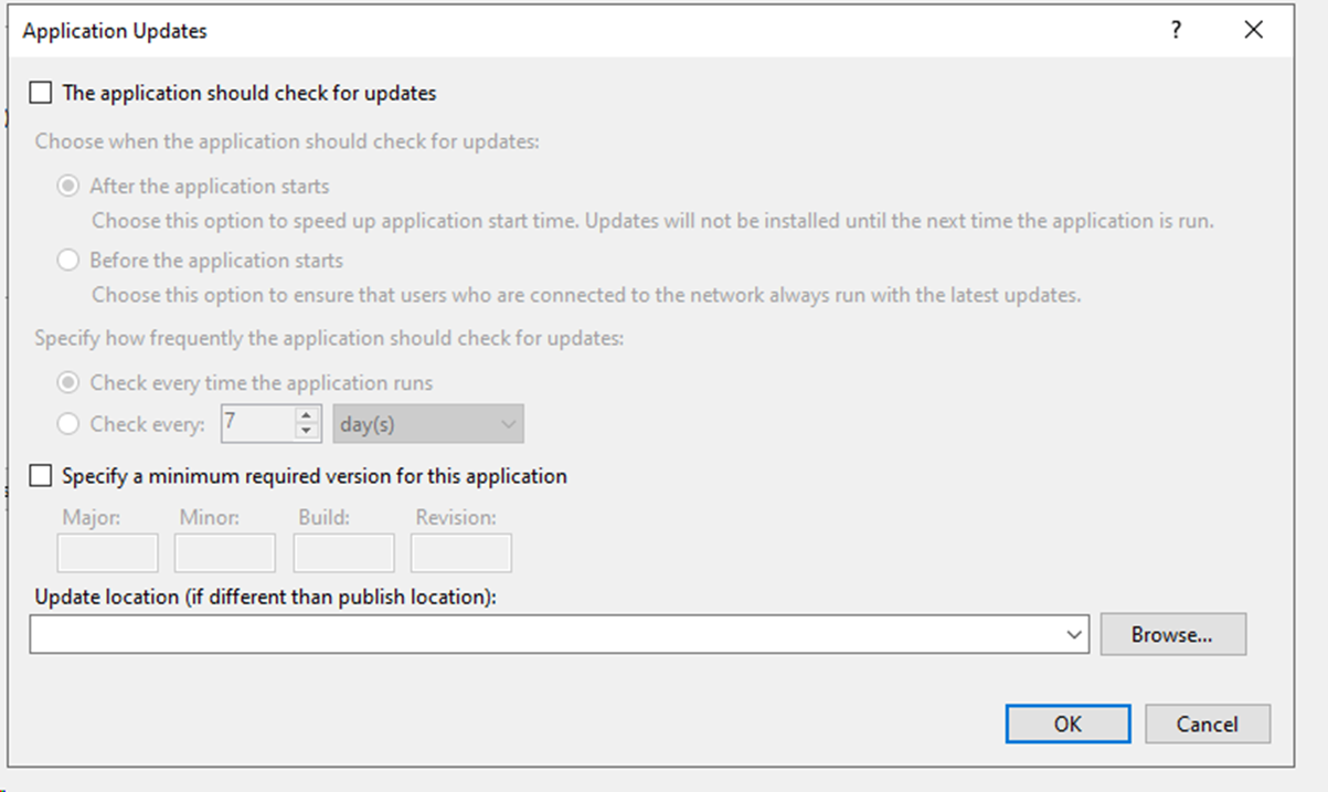 Getting ClickOnce installation popup with out having latest version ... Getting ClickOnce installation popup with out having latest version ...