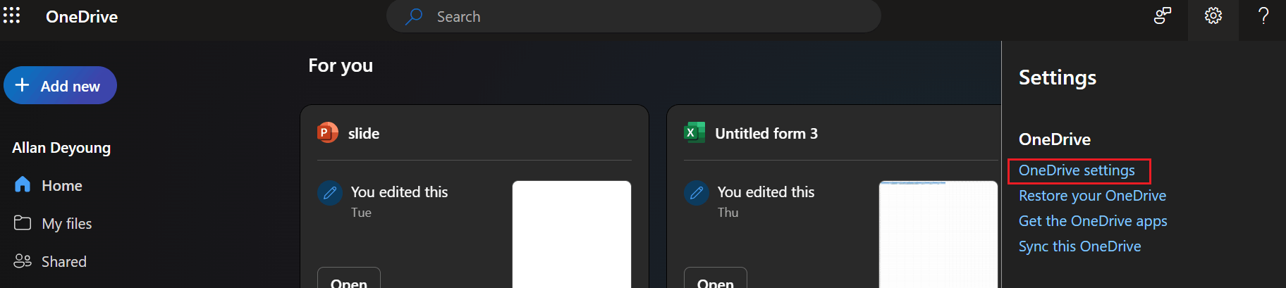 How do I switch the latest updated version of OneDrive to the classic ...