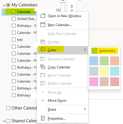 Why did my Outlook Calendar Events Change Colors? - Microsoft Q&A