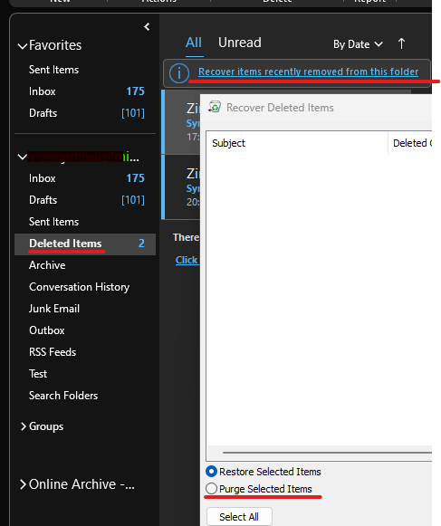 Outlook mail storage in local disk is full while mailbox size is still ...