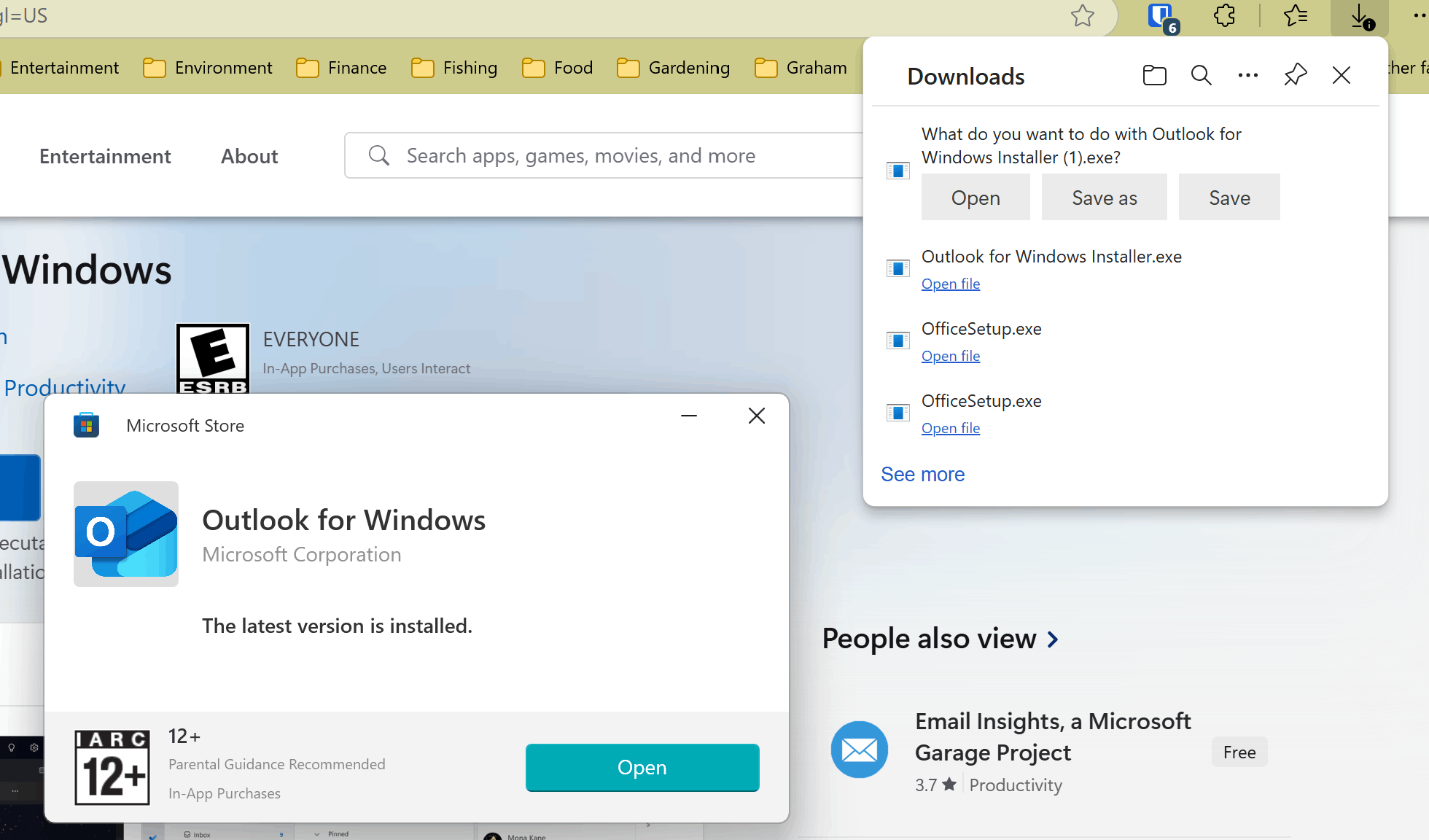Outlook(New) has disappeared from my laptop. Get a message "This App ...
