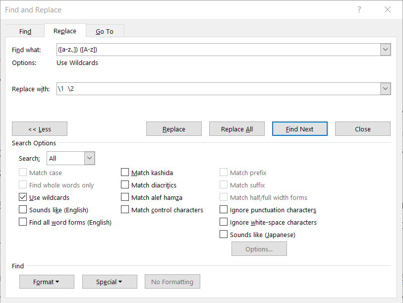 How to 'double-space' between words whilst writing? - Microsoft Q&A