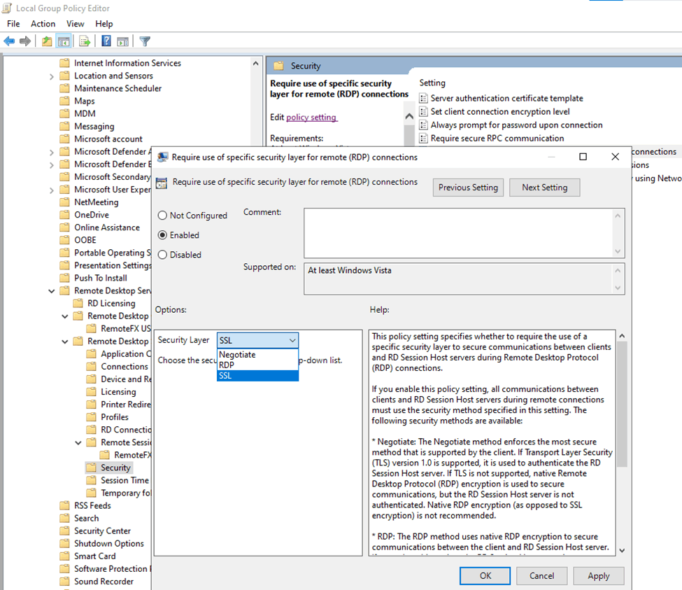 Event ID 36871 on RDS - A fatal error occurred while creating a TLS credential. State 10013 ...
