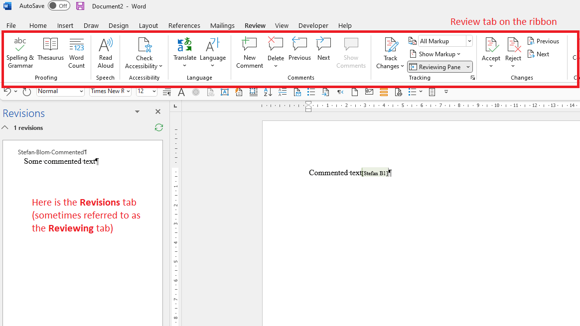 Hide the Word's Review Pane - Microsoft Q&A