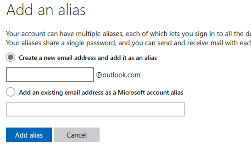 Email Alias - Microsoft Q&A
