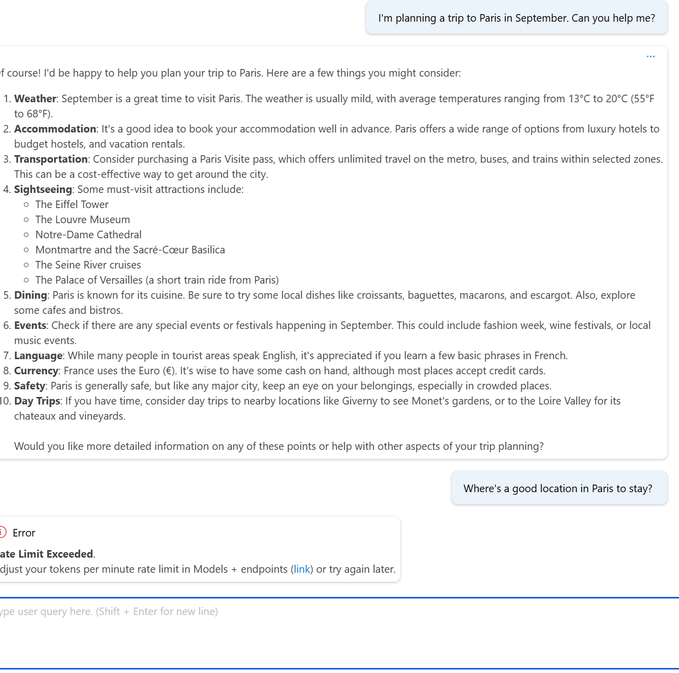 Getting error about Rate Limit Exceeded - Microsoft Q&A