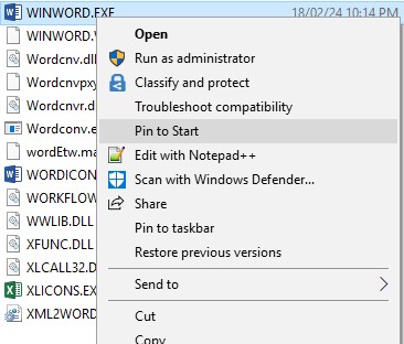 Pinning Office 365 apps to the start menu - Microsoft Q&A